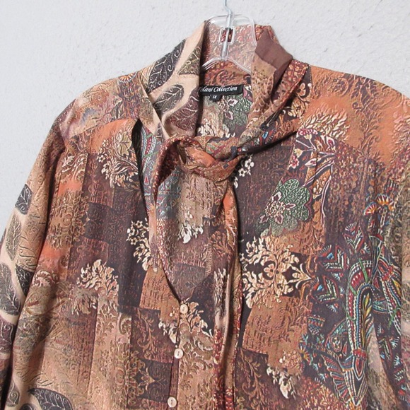 Tolani | Tops | Tolani Collection Top Tunic Plus X Tie Neck Julie ...
